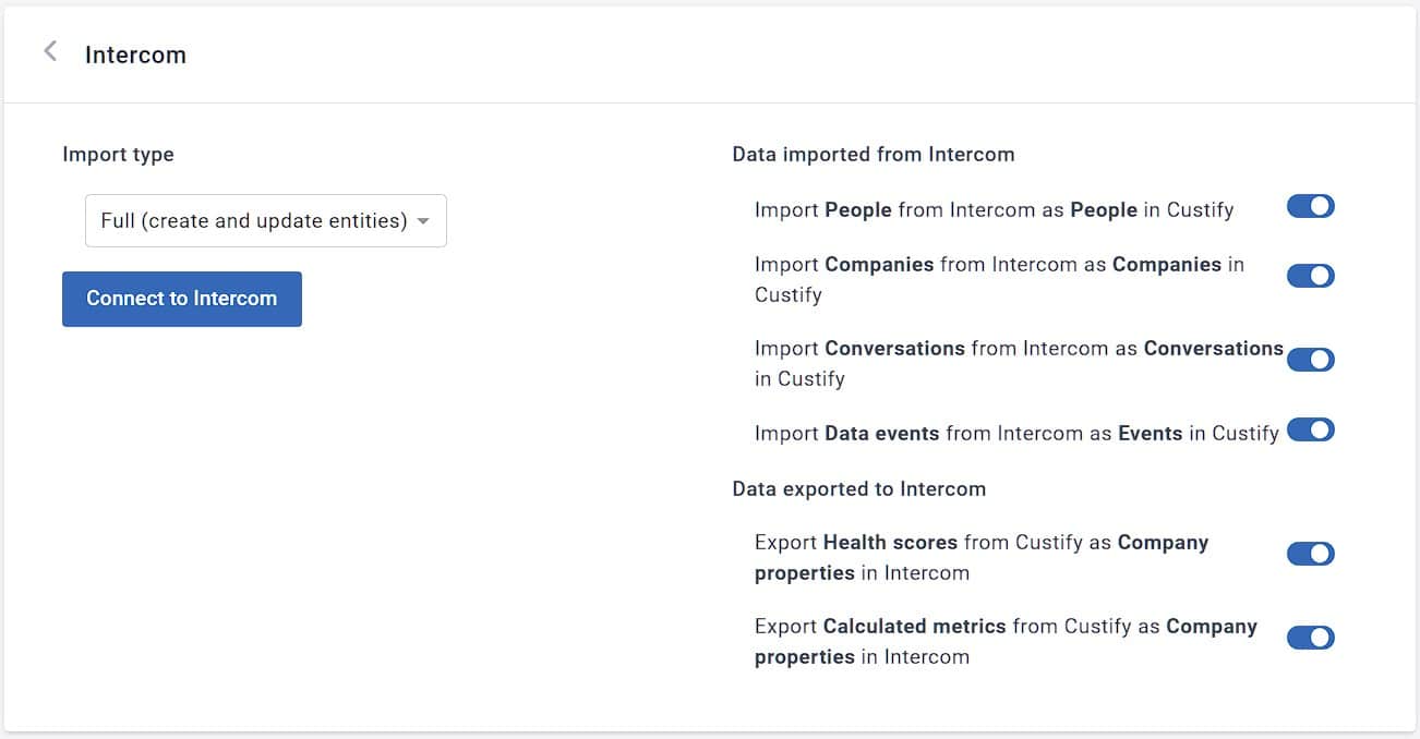 Intercom and Custify | Customer Success Integrations