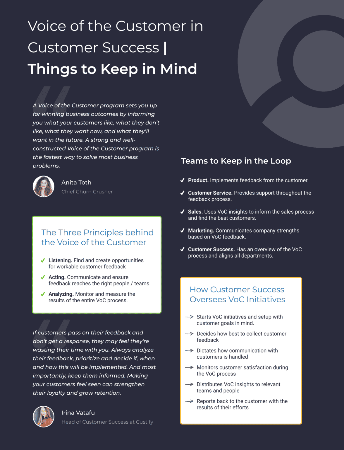 Using Voice of the Customer to Drive Loyalty - Custify Blog