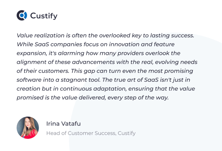 Value Realization Framework in SaaS: A Strategy to Exceed Customer Expectations - Custify Blog
