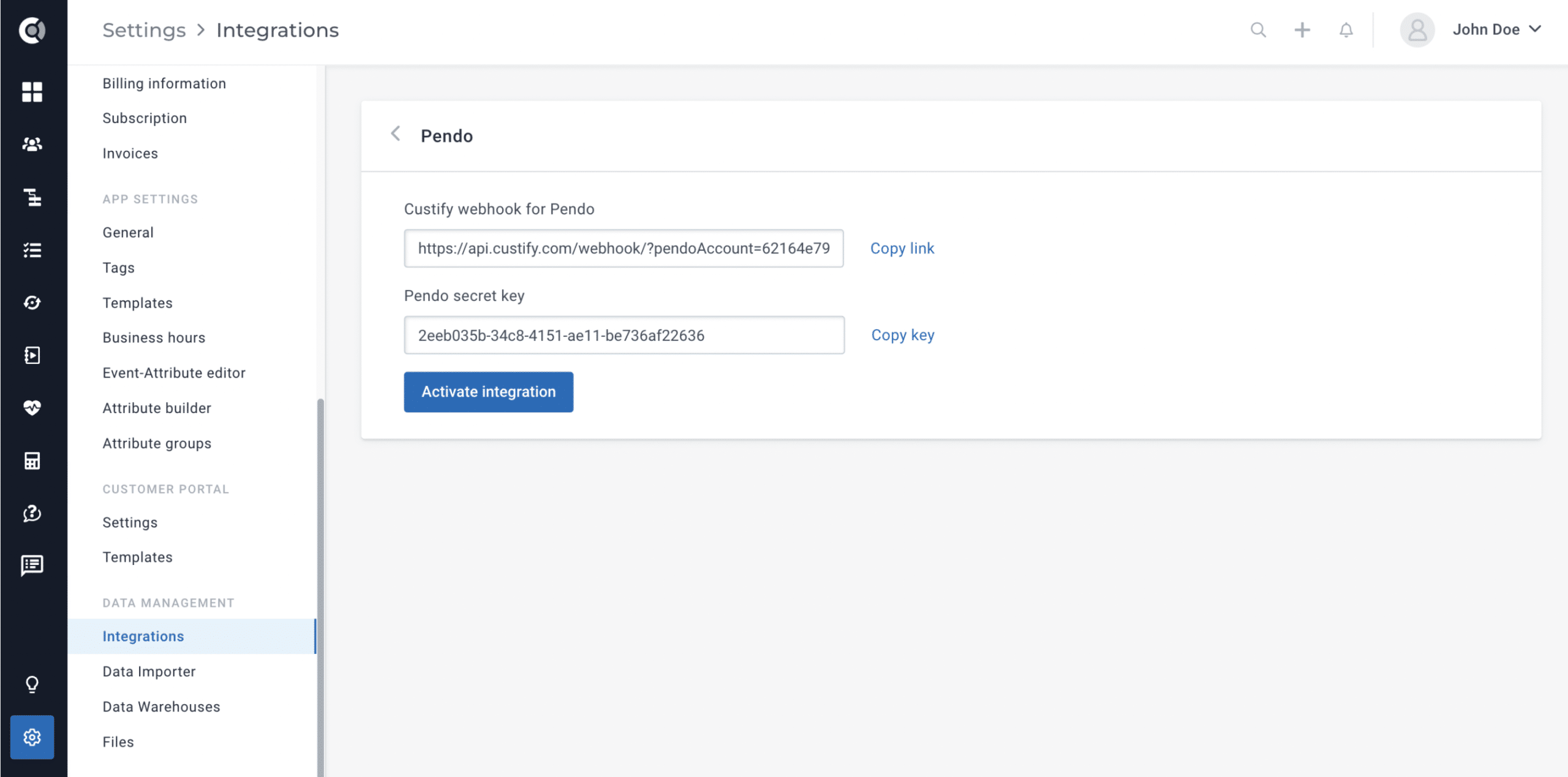 Pendo and Custify | Customer Success Integrations